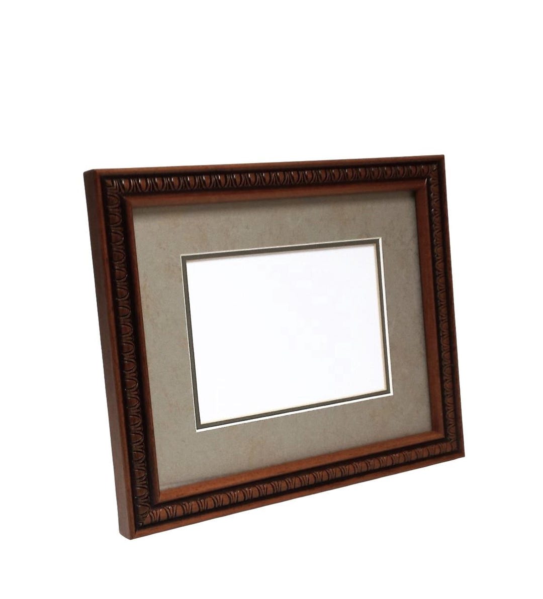 Solid Wood 5x7 Vintage Wall Gallery Frame, Including Double Green ...