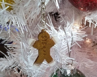 Gingerbread Man Keychain Christmas Gift Bag Charm Party - Etsy