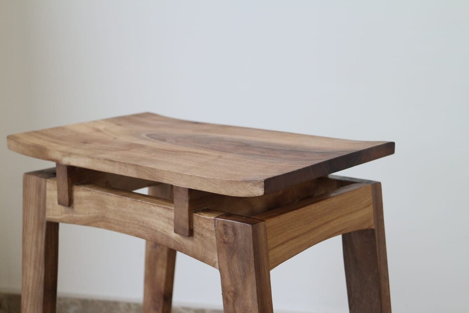 Handmade Walnut Bench Wooden Stool Rustic Bench - Etsy