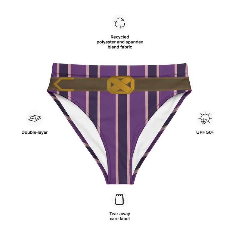 Arcane Jinx Recycled High-waisted Bikini Bottom - Etsy