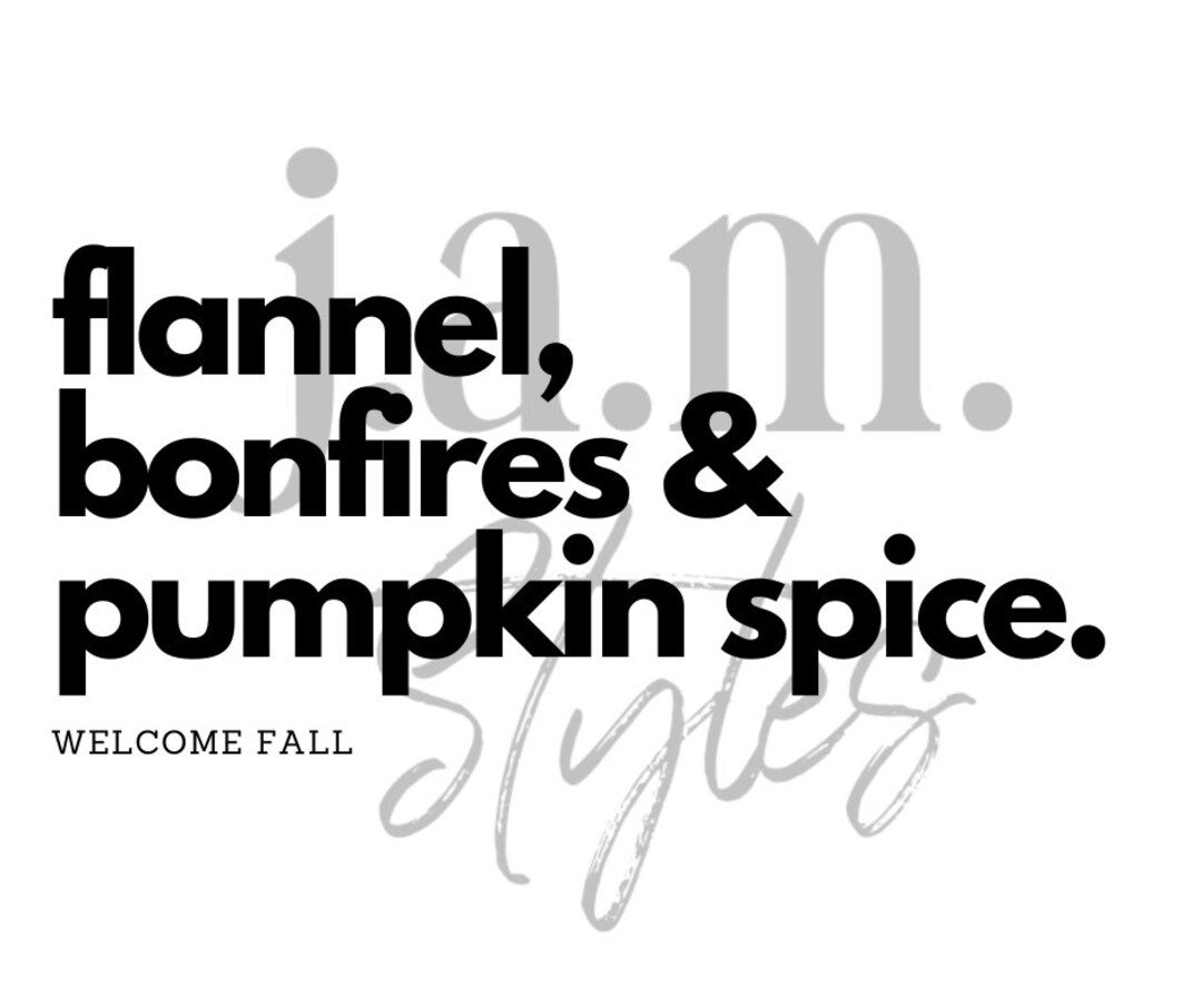 Fall Things SVG PNG - Etsy
