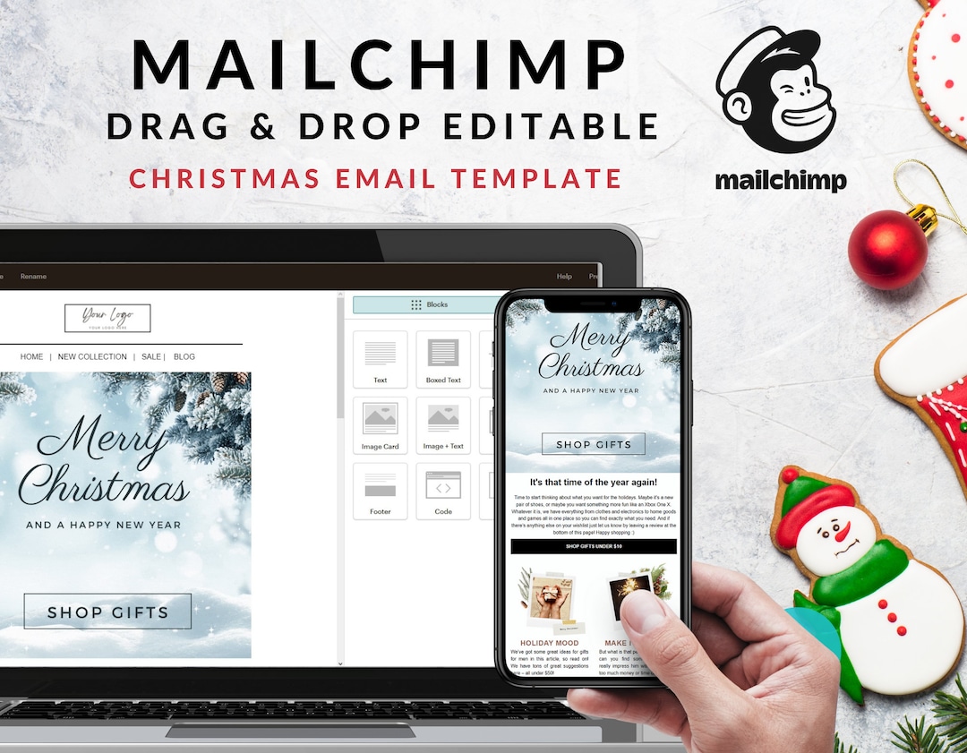 Christmas Email Template | Festive Email Design | Mailchimp, Canva ...