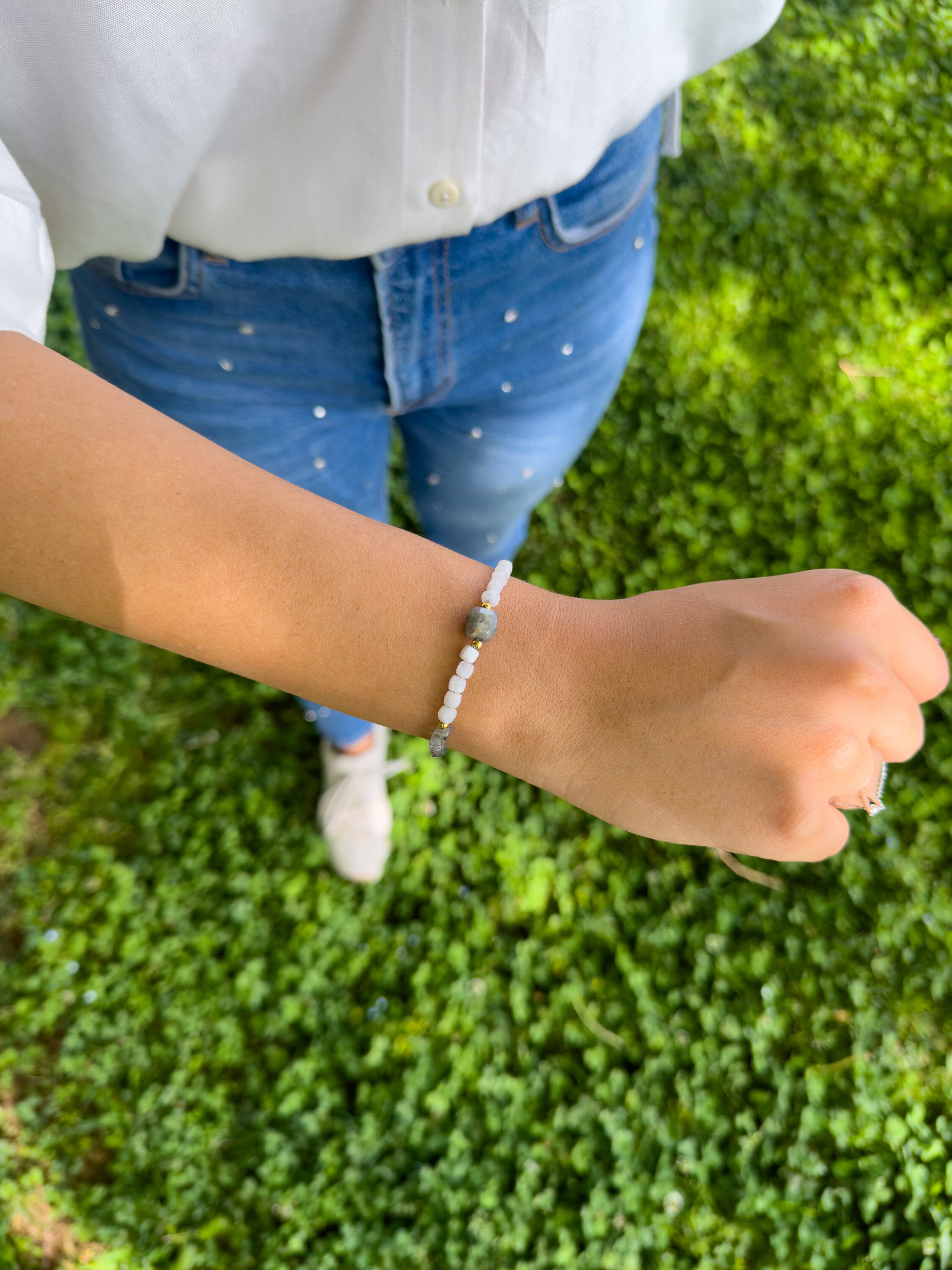 Clarity Gemstone Bracelet Moonstone and Labradorite Insight and ...