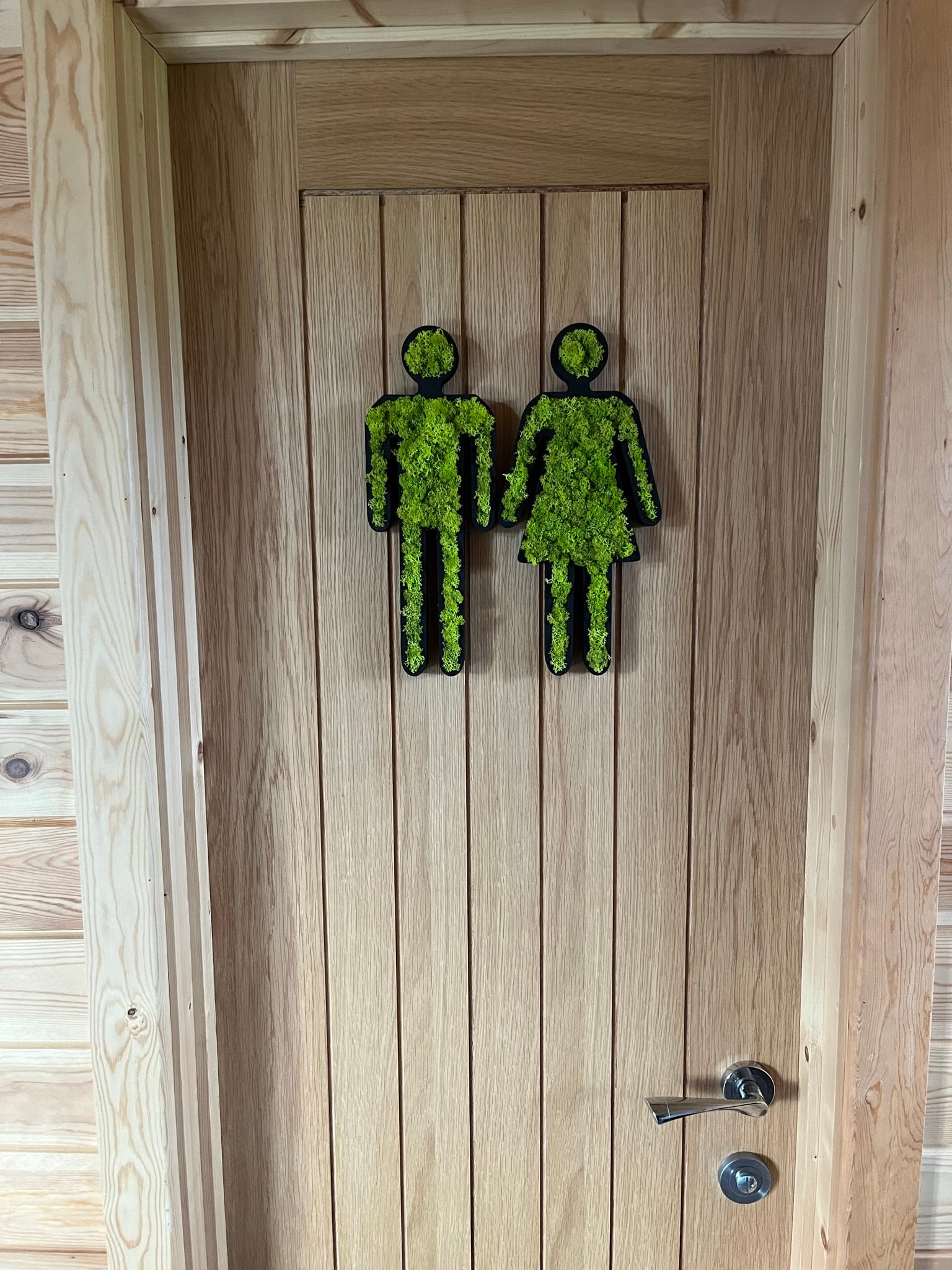 Moss WC Sign, Toilet Icons, Toilet Sign, Moss People, Nonbinary Sign ...