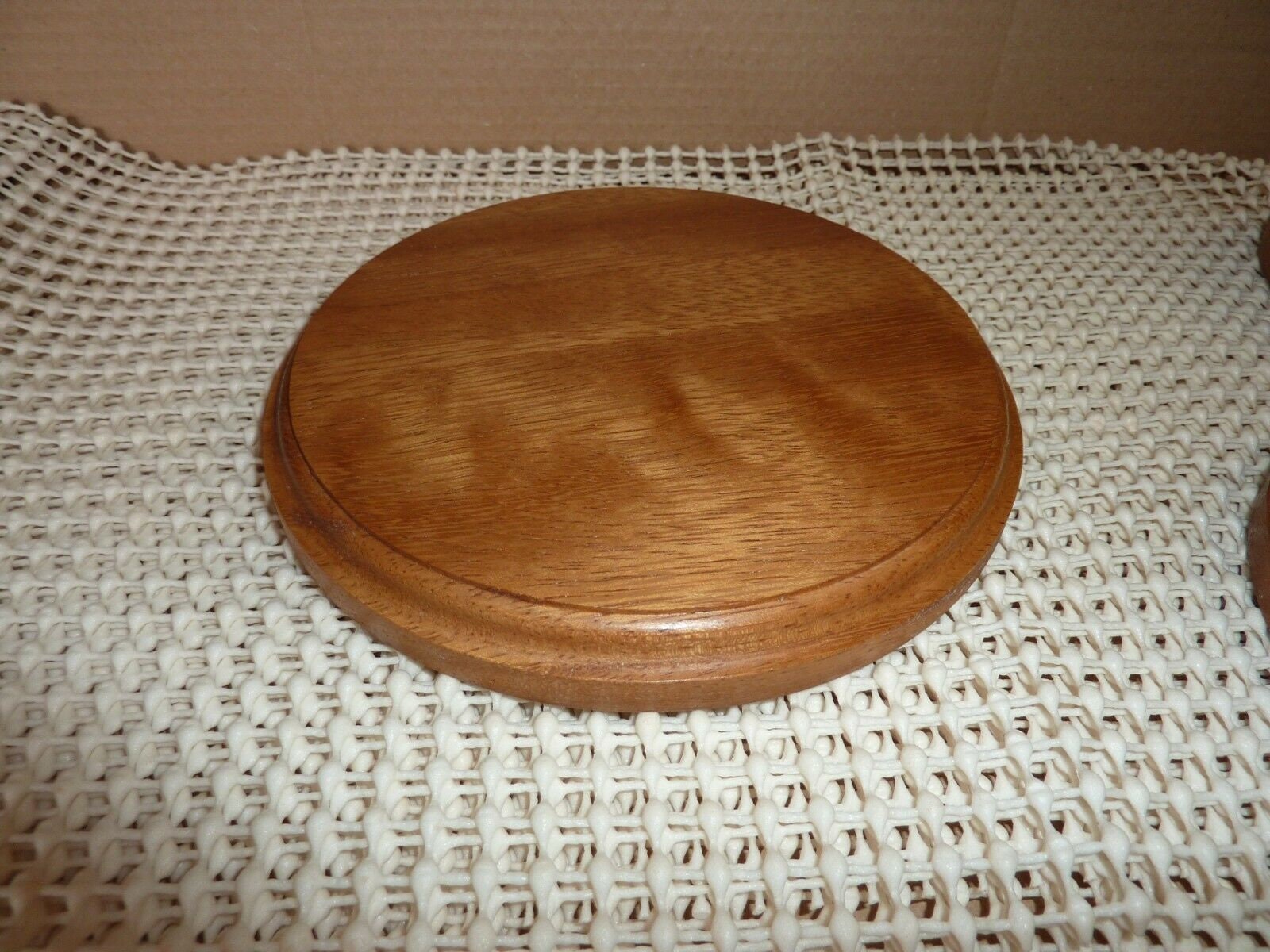 ROUND DISPLAY STAND Teak Solid Hardwood Plinth Base Trophy - Etsy UK