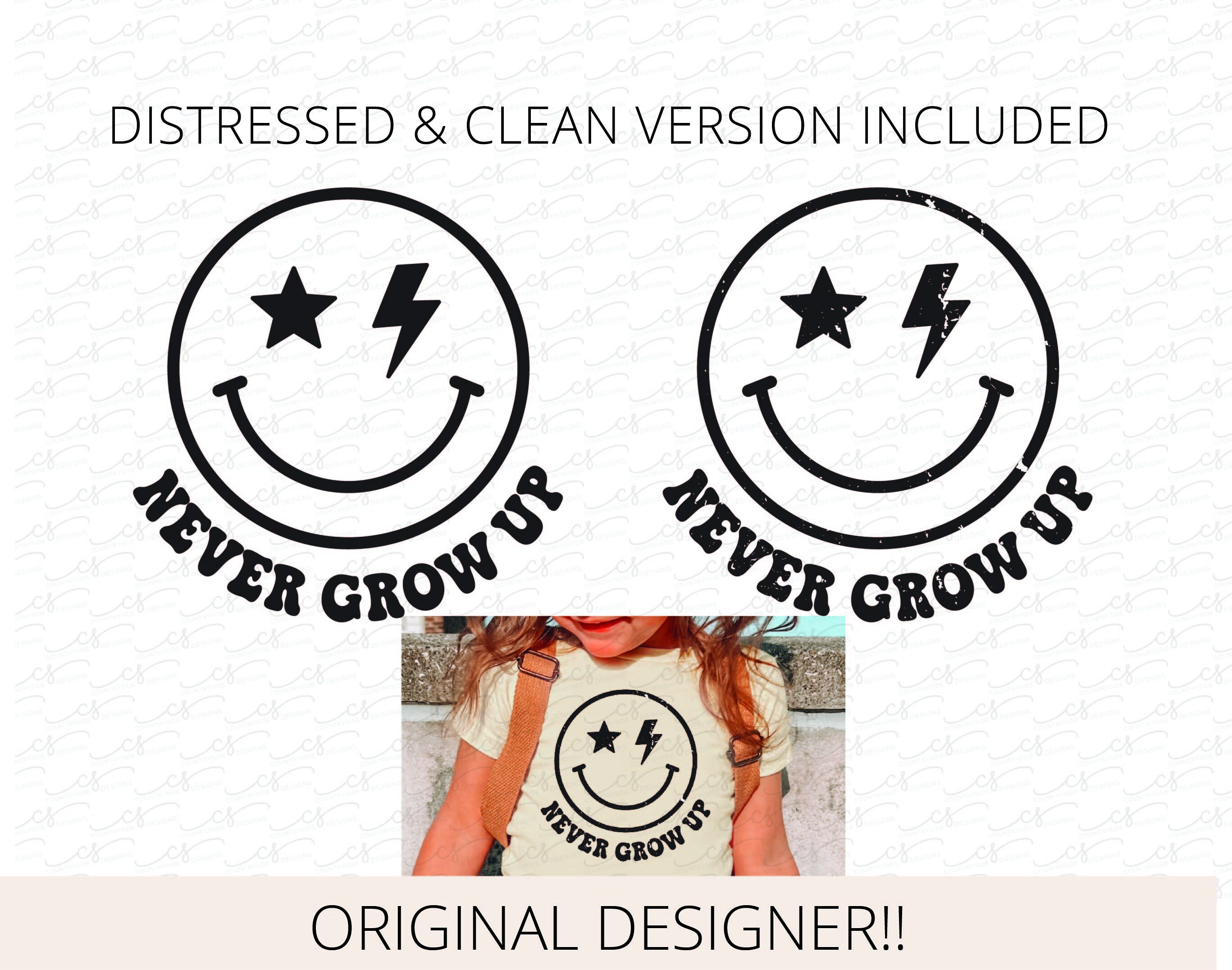 Retro Never Grow up Svg Png Boy and Girl Shirt Designs - Etsy