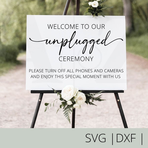 Unplugged Sign Svg - Etsy