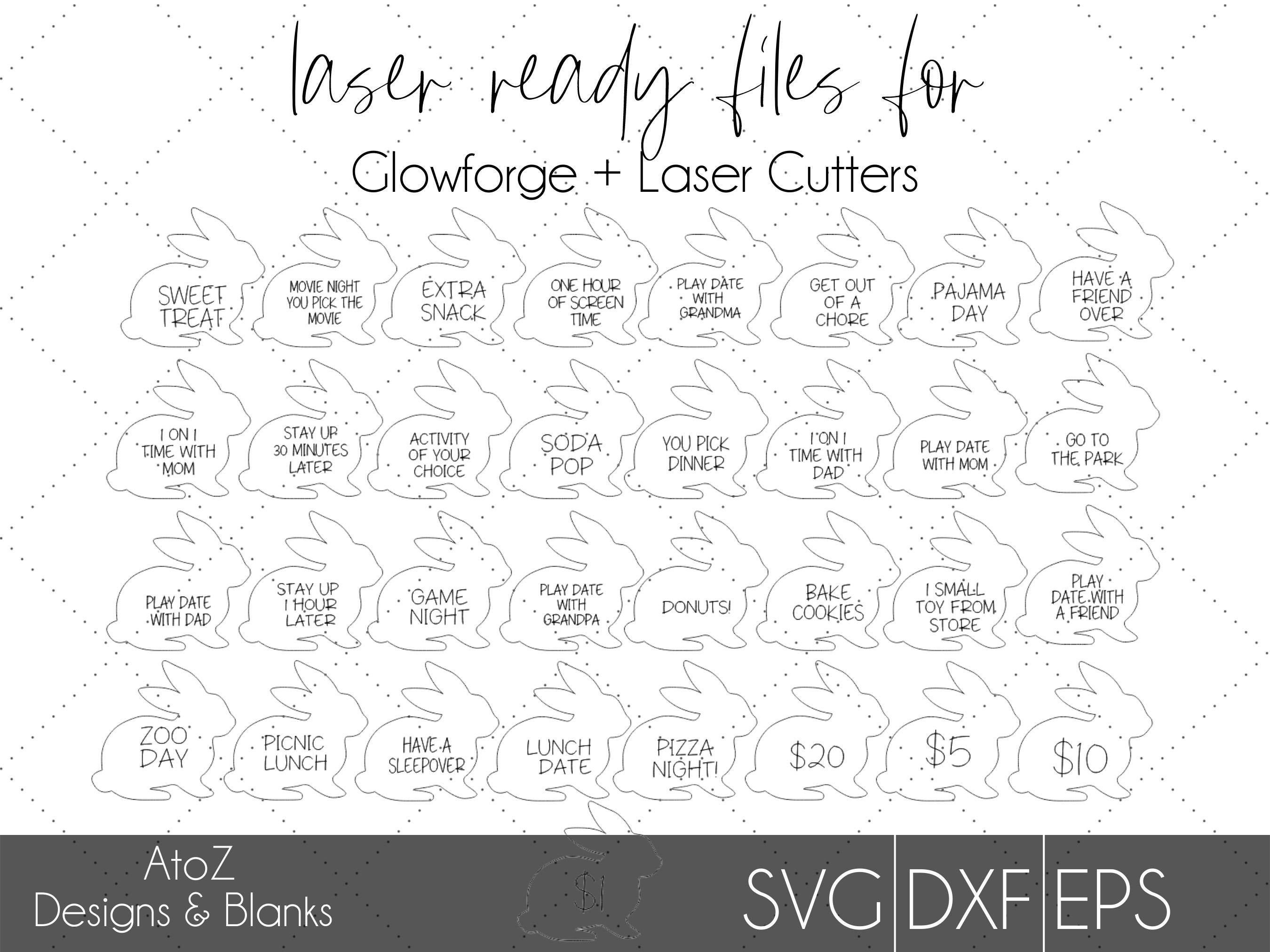 Token SVG for Lasers, Round Tokens, Kid Token Laser Cut File, Egg ...