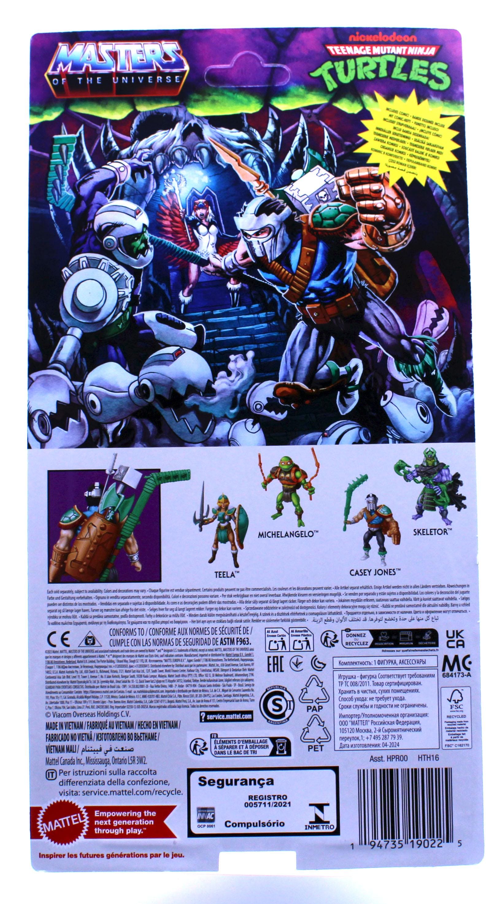 MOTU X TMNT: Turtles of Grayskull Action Figure Casey Jones 14 Cm - Etsy
