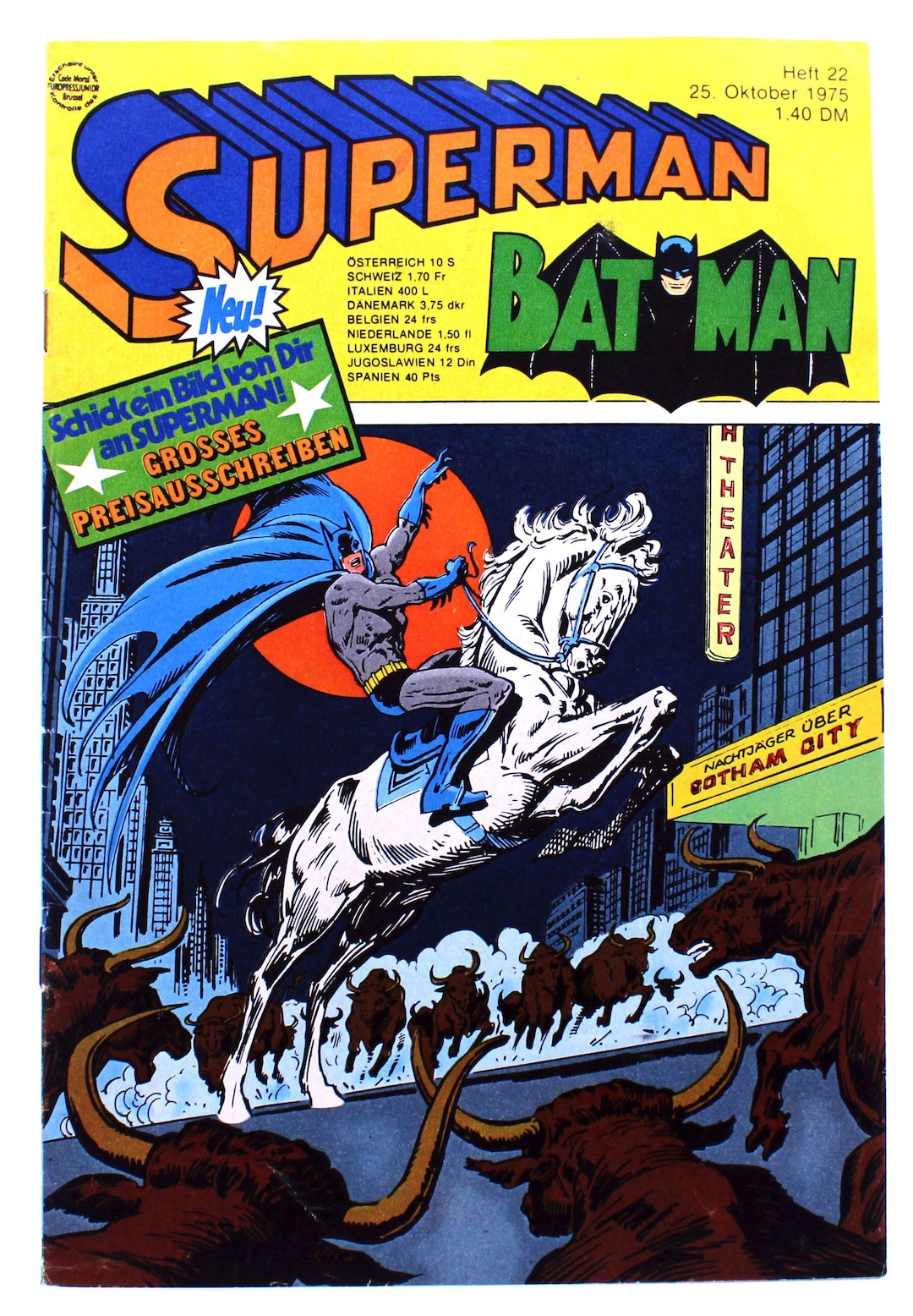 DC Comics Superman Batman Comic 22 1975: the Cattle Thief of Gotham ...