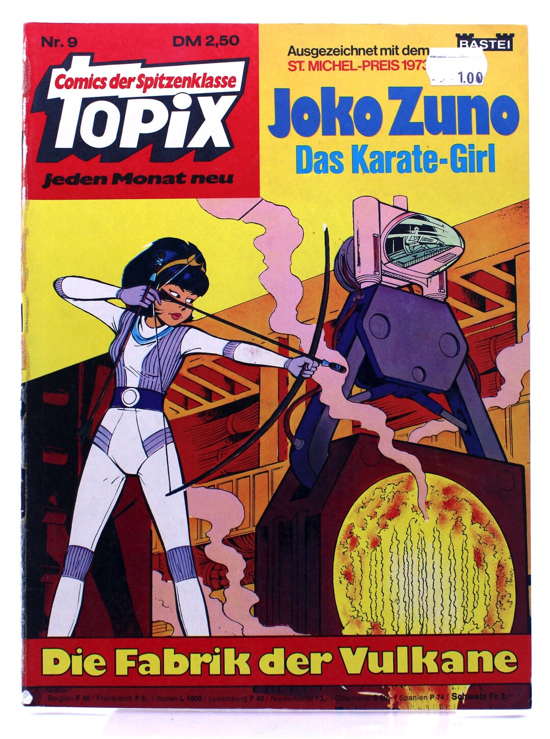 TOPIX Top Class Comics No. 9: Joko Zuno the Karate Girl From Bastei - Etsy