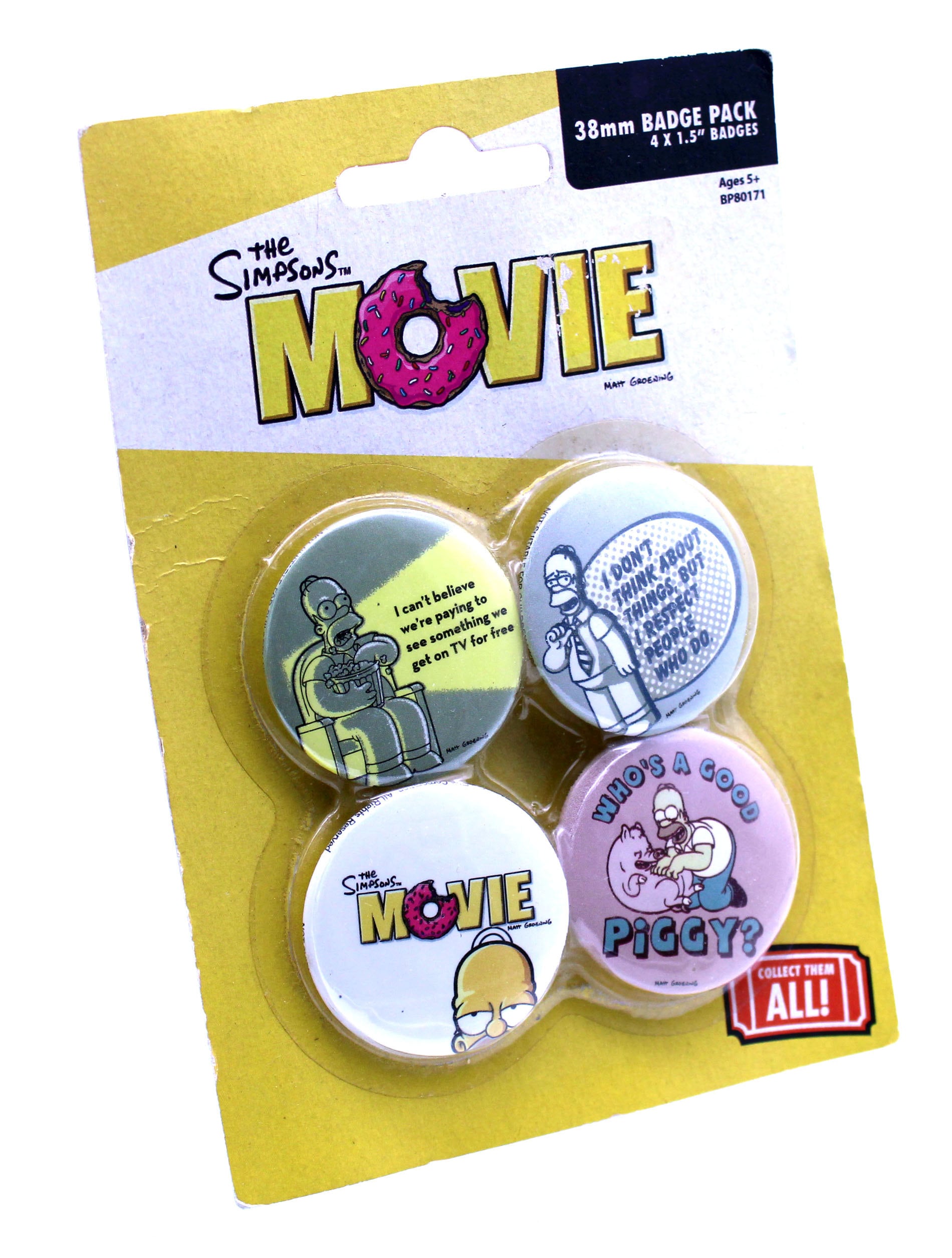 The Simpsons Movie Buttons Badge Pack (set of 4) - Etsy