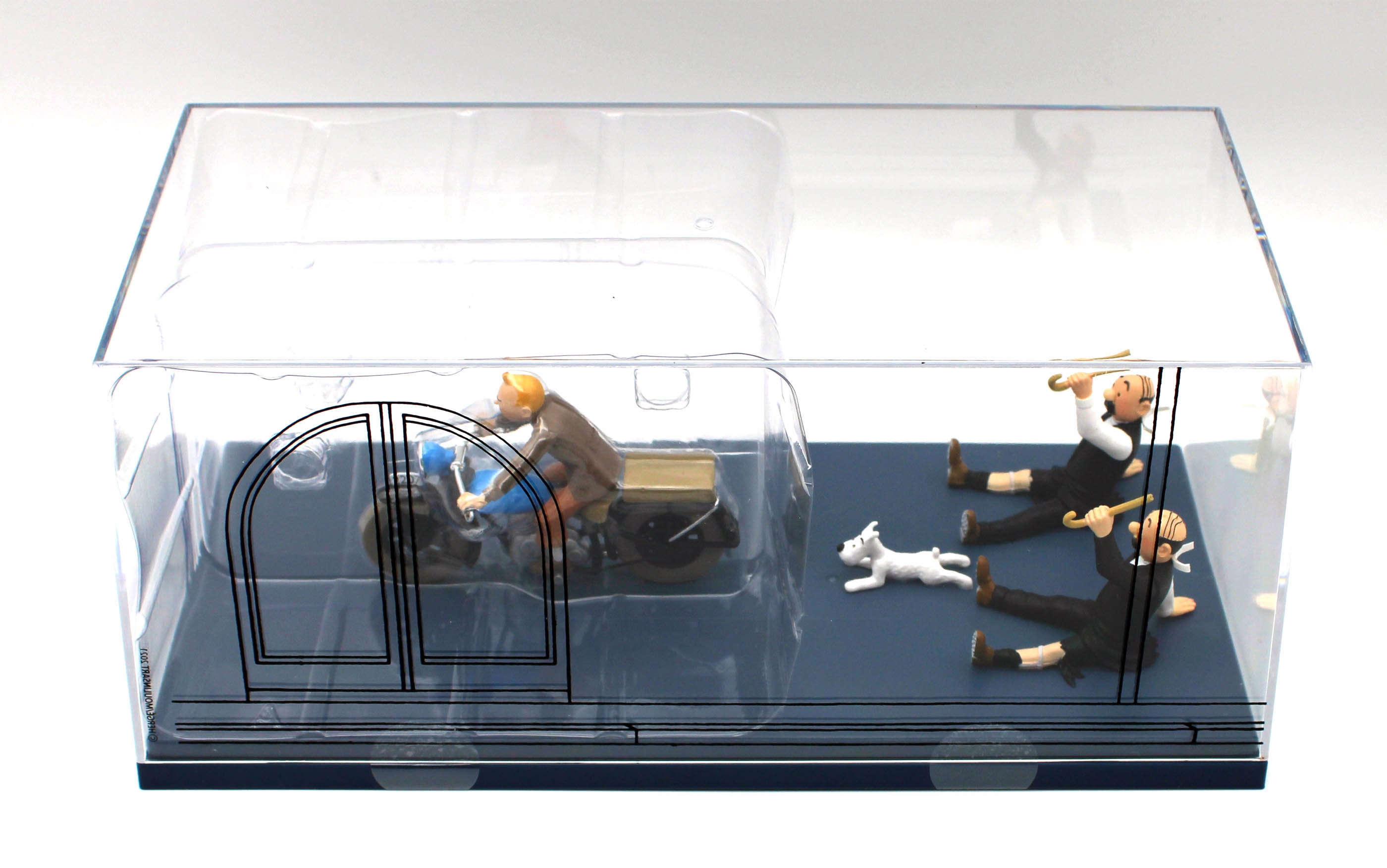 Tintin Model Car 1/24 Series 70: Tintin on Motorcycle motif From King ...