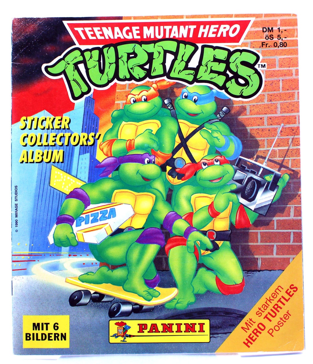 TMNT Teenage Mutant Hero Turtles Sticker Collectors' Album by Panini - Etsy