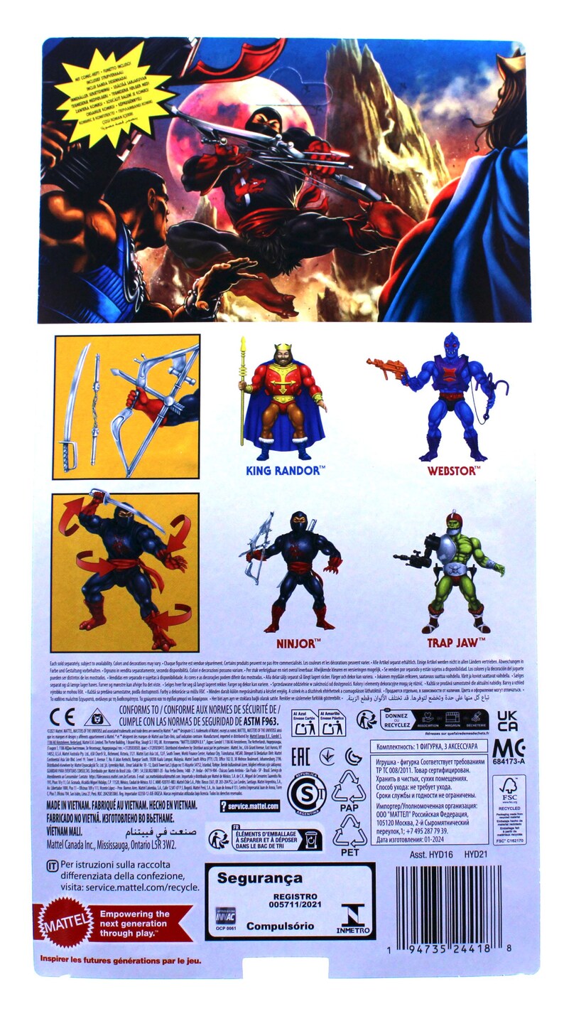 Masters of the Universe Origins fan Favorite Action Figure Ninjor 14 Cm ...