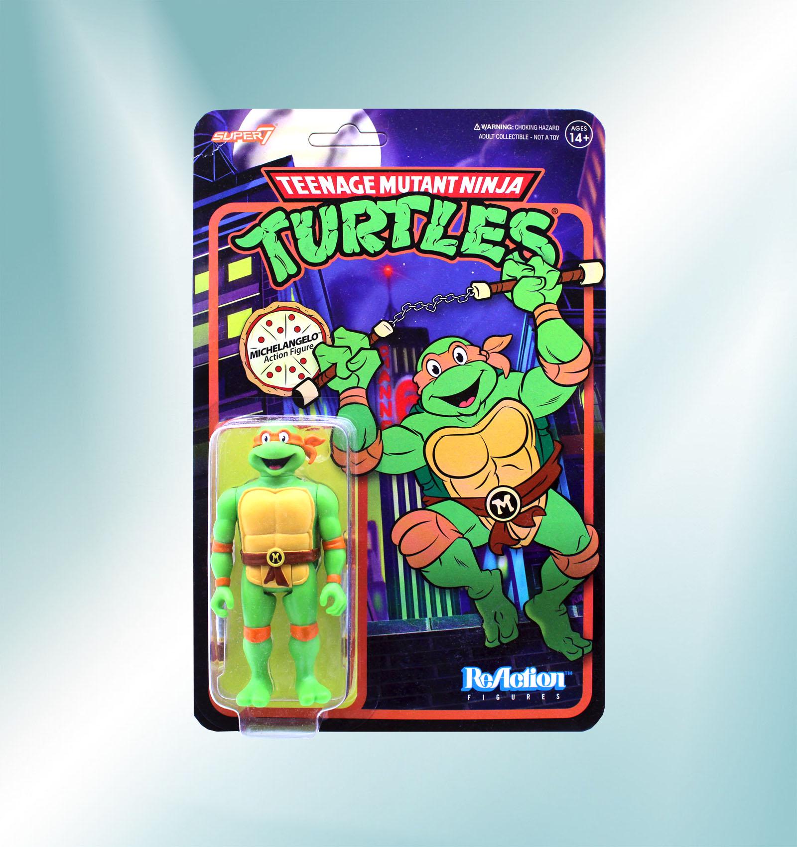 Teenage Mutant Ninja Turtles Reaction Retro Action Figure Michelangelo ...