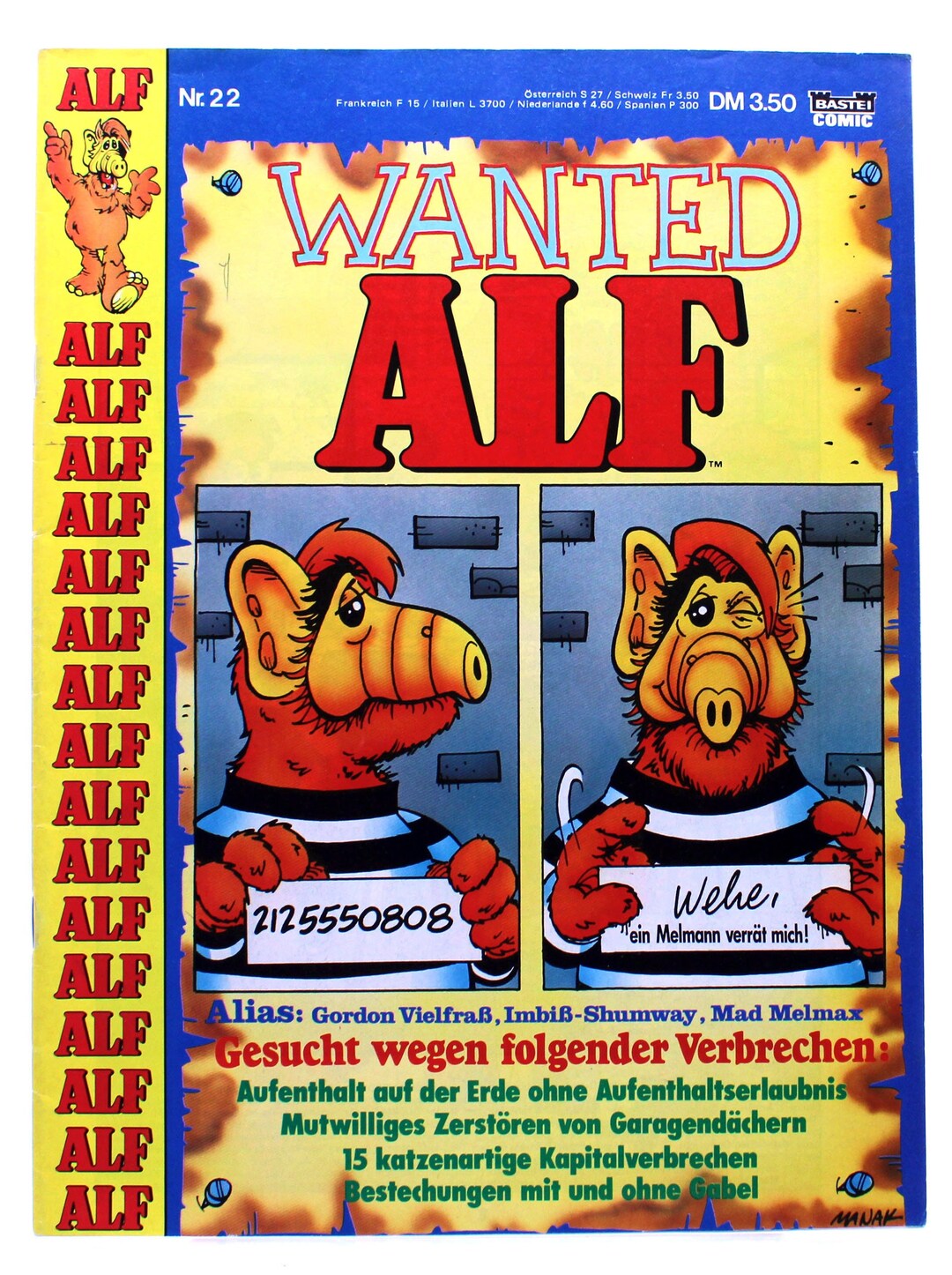 ALF Comic Magazine No. 22 1991: Playing is Fun by Bastei - Etsy