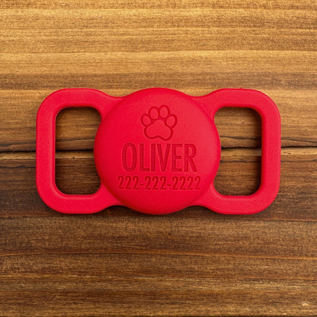 Dog Paw AirTag Holder | Dog Collar Air Tag Case | Dog ID Name Tag | Pet ...