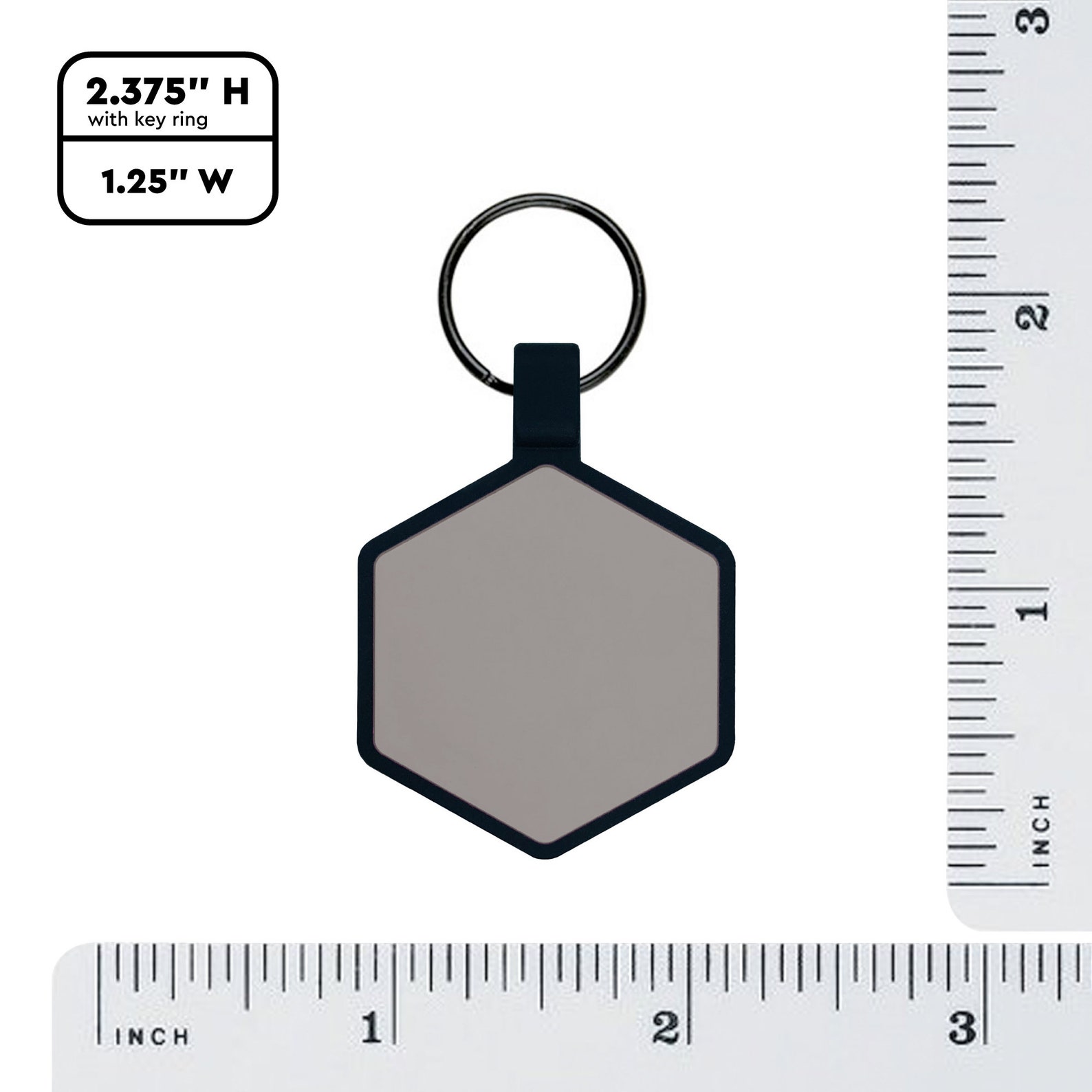 Grey Dog Tag Silicone Dog Tag Hexagon Pet ID Quiet Dog - Etsy