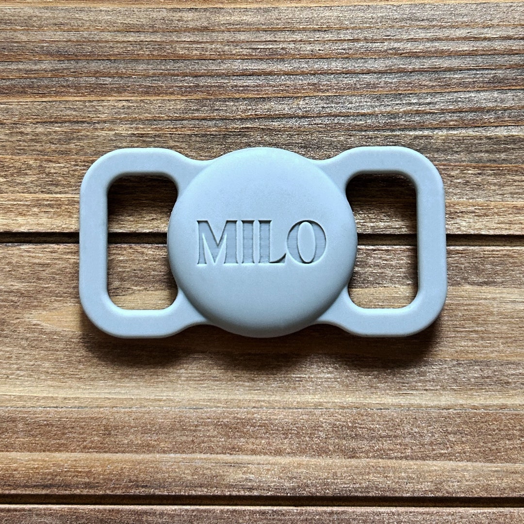 AirTag Pet Collar Holder Dog Collar Air Tag Case Dog ID Name Tag Pet ...