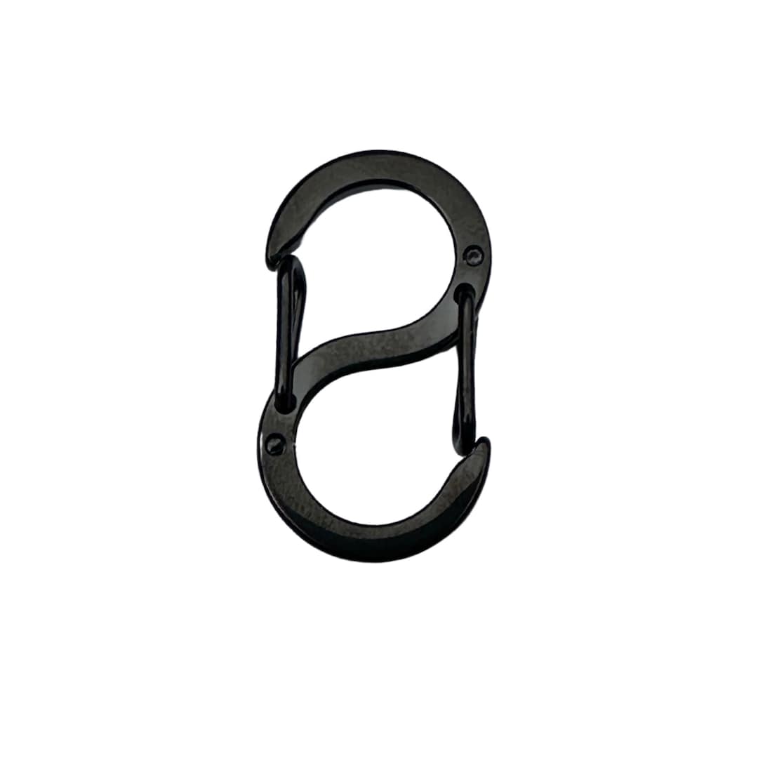 Extra-small Black S-biner Carabiner Clip | Key Ring for Dog Collar ...