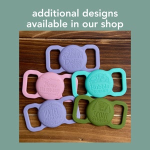 AirTag Pet Collar Holder | Dog Collar Air Tag Case | Dog ID Name Tag ...