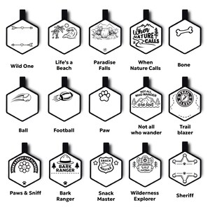 Custom Dog ID Tag | Girly Dog Name Tag | Quiet Silicone Pet Charm ...