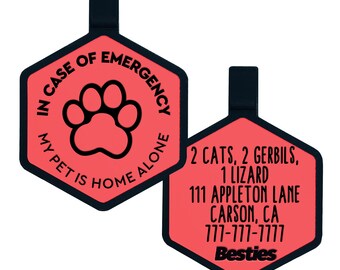Pet Emergency Keychain - Etsy