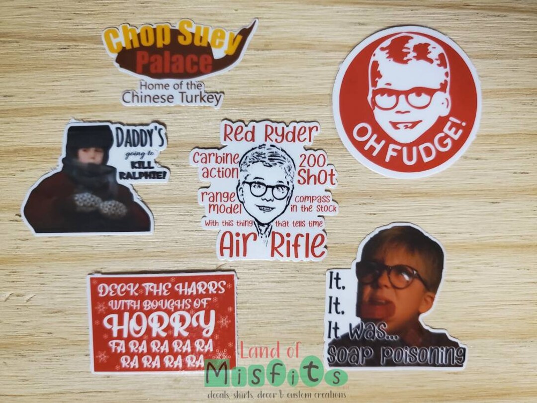 A Christmas Story Stickers Set 2 - Etsy