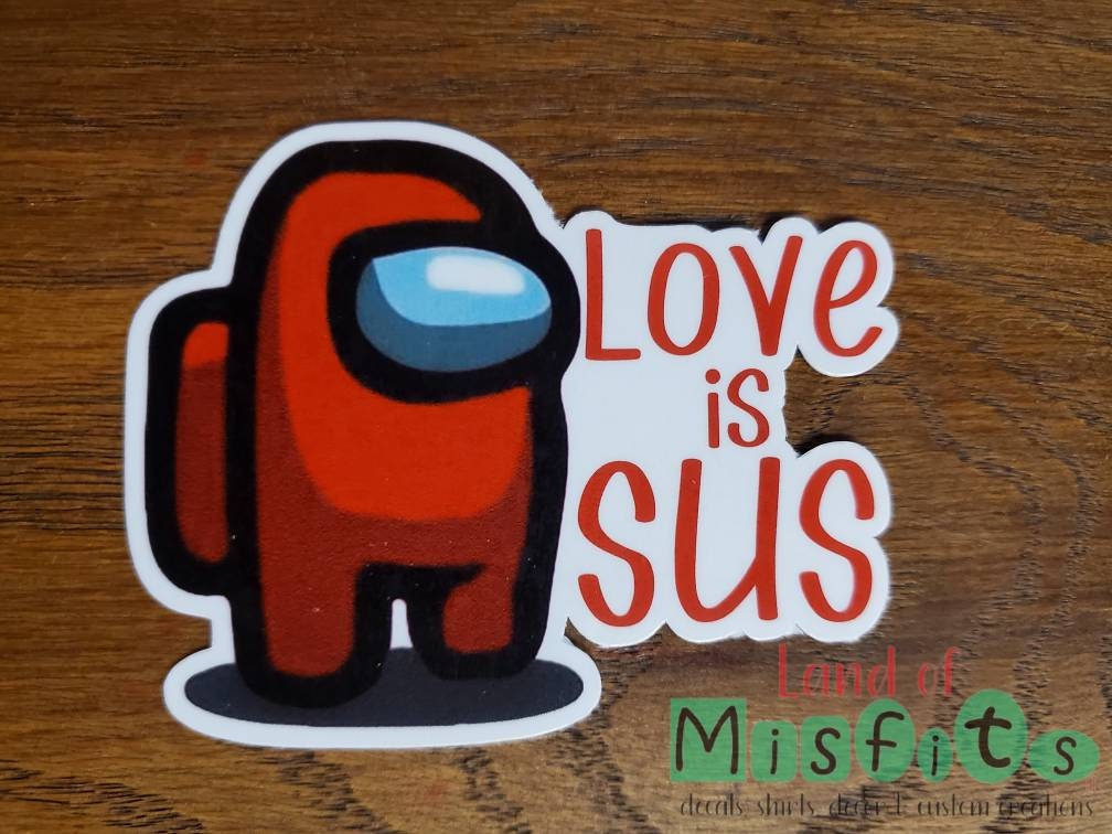 Among Us Valentine Stickers - Etsy