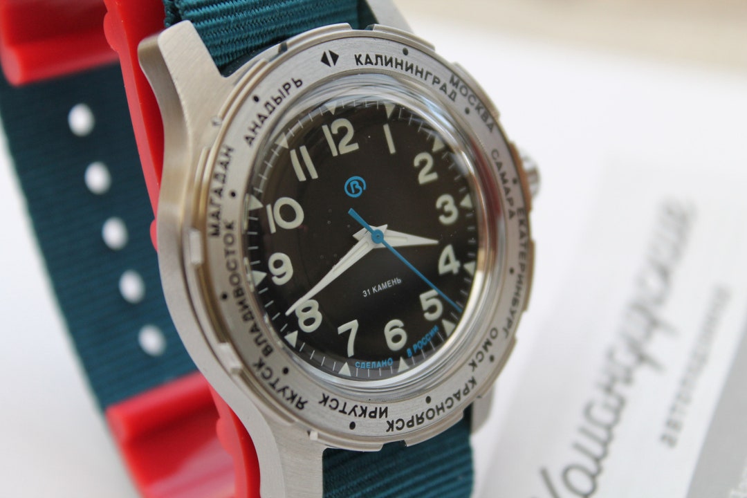 Vostok PILOT Komandirskie PILOT K18-automatic-military Diver Watch ...