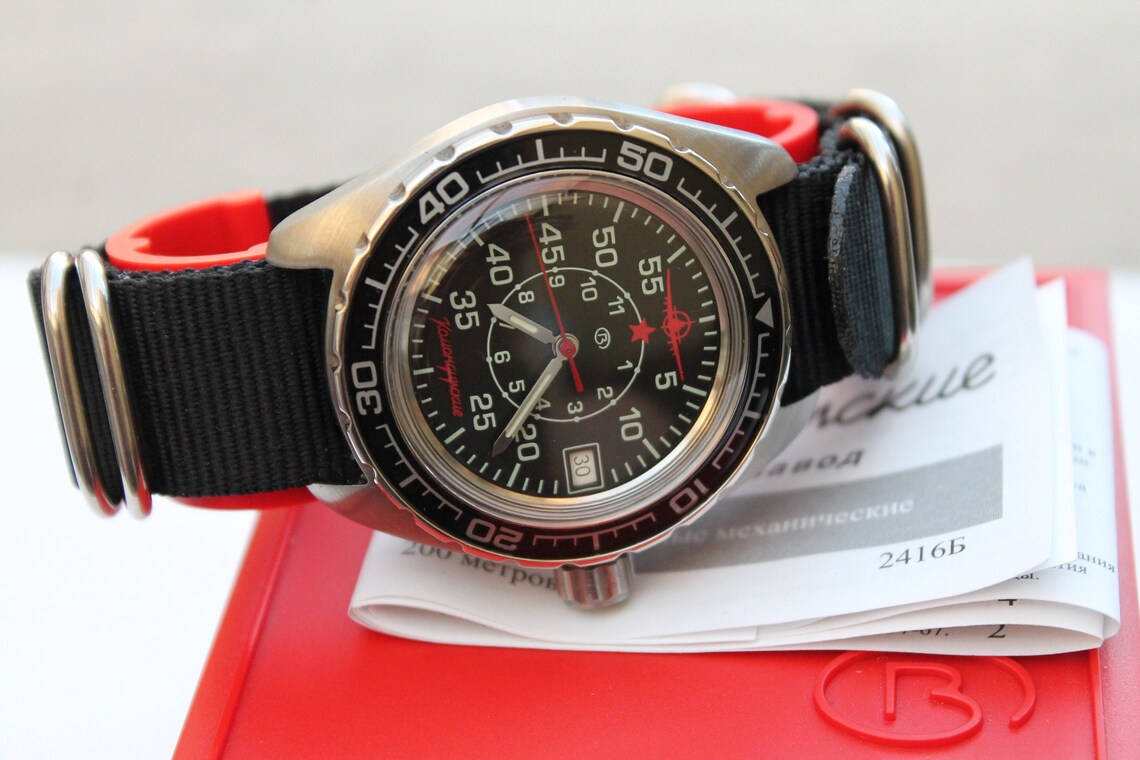 Vostok PILOT Komandirskie K02-automatic-military Diver - Etsy
