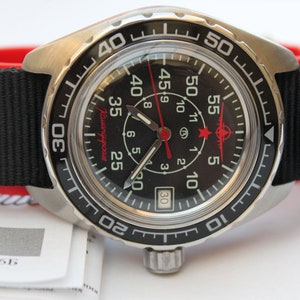 Vostok PILOT Komandirskie K02-automatic-military Diver Watch-soviet ...