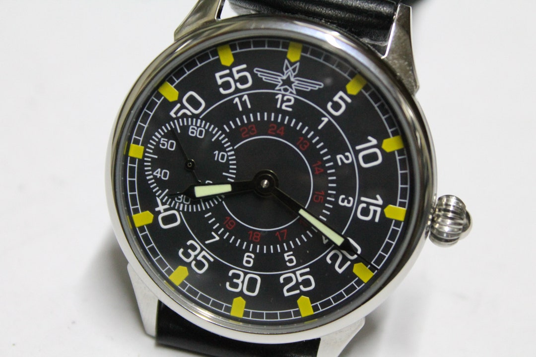 Molnija-vintage- Soviet PILOT- Watch-nos - Etsy