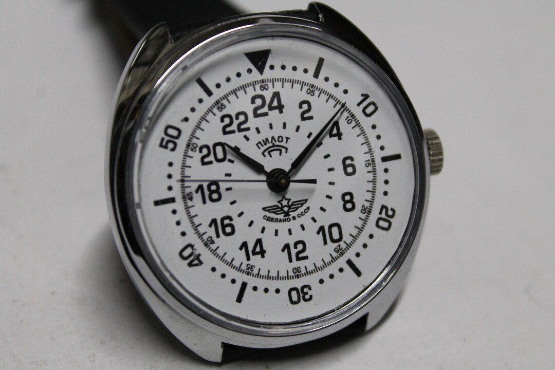 Soviet Raketa 24H PILOT - Mechanical Watch - Vintage Unique USSR Watch ...