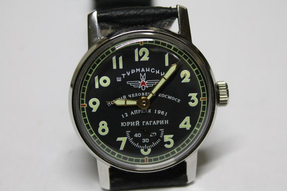 SZTURMANSKIE-GAGARIN-Cccp-Russia-military watch-NOS - Gem