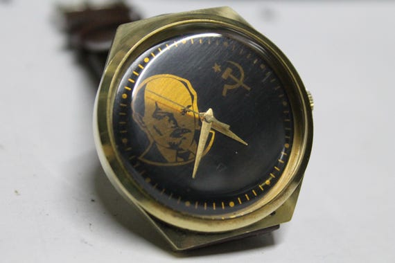 Soviet Raketa LENIN-Hammer-Sicle- Mechanical Watch - … - Gem
