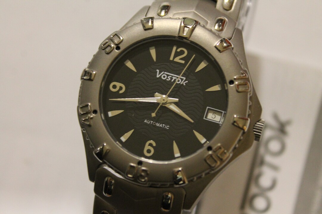 Vostok TITANIUM Military-automatic Watch-079360-soviet-russian USSR ...