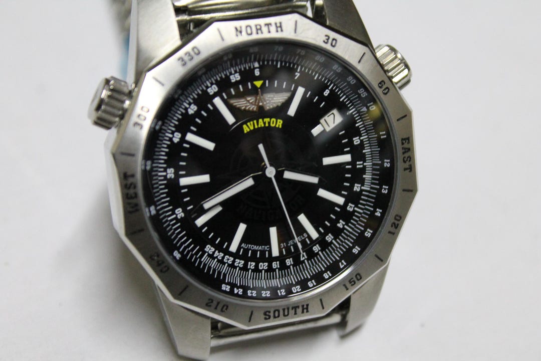 Poljot Aviator NAVIGATOR - Rare - Vintage 90s - Automatic Watch - USSR ...