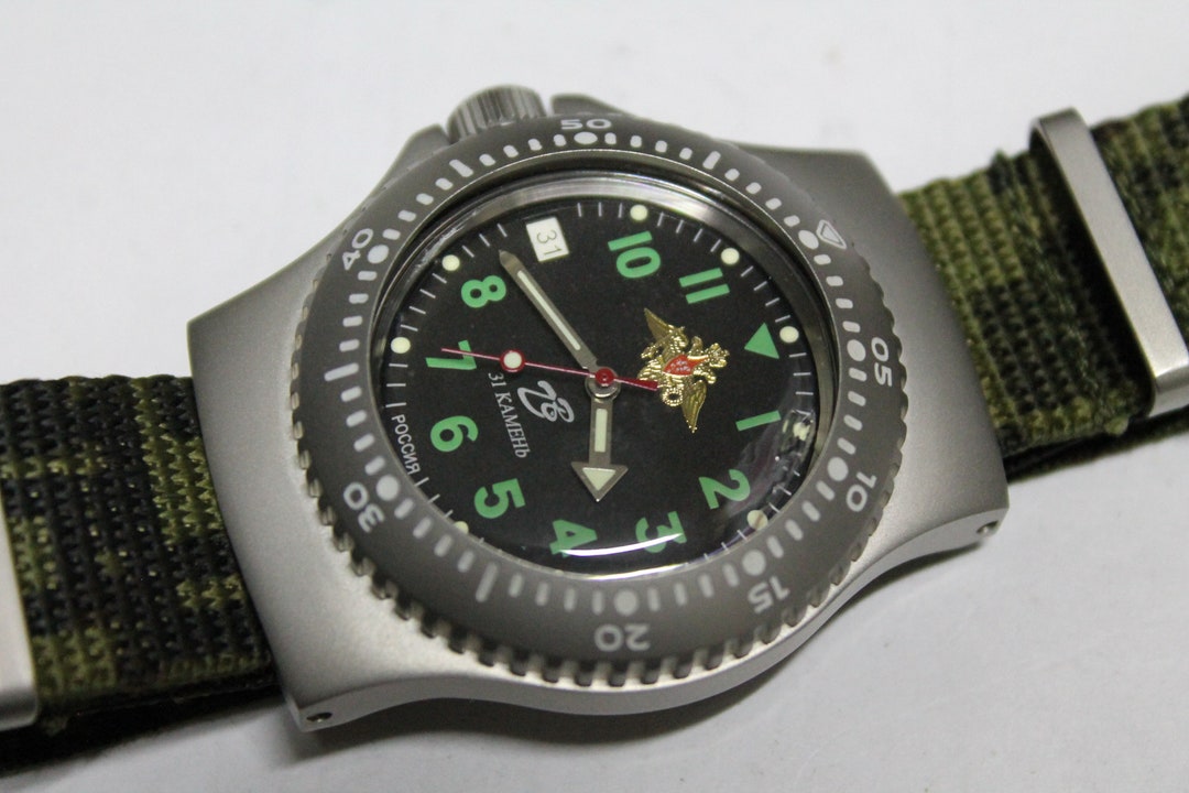Military Vostok-ratnik-amfibia- Automatic Watch-russian Armii-amncz-3 ...