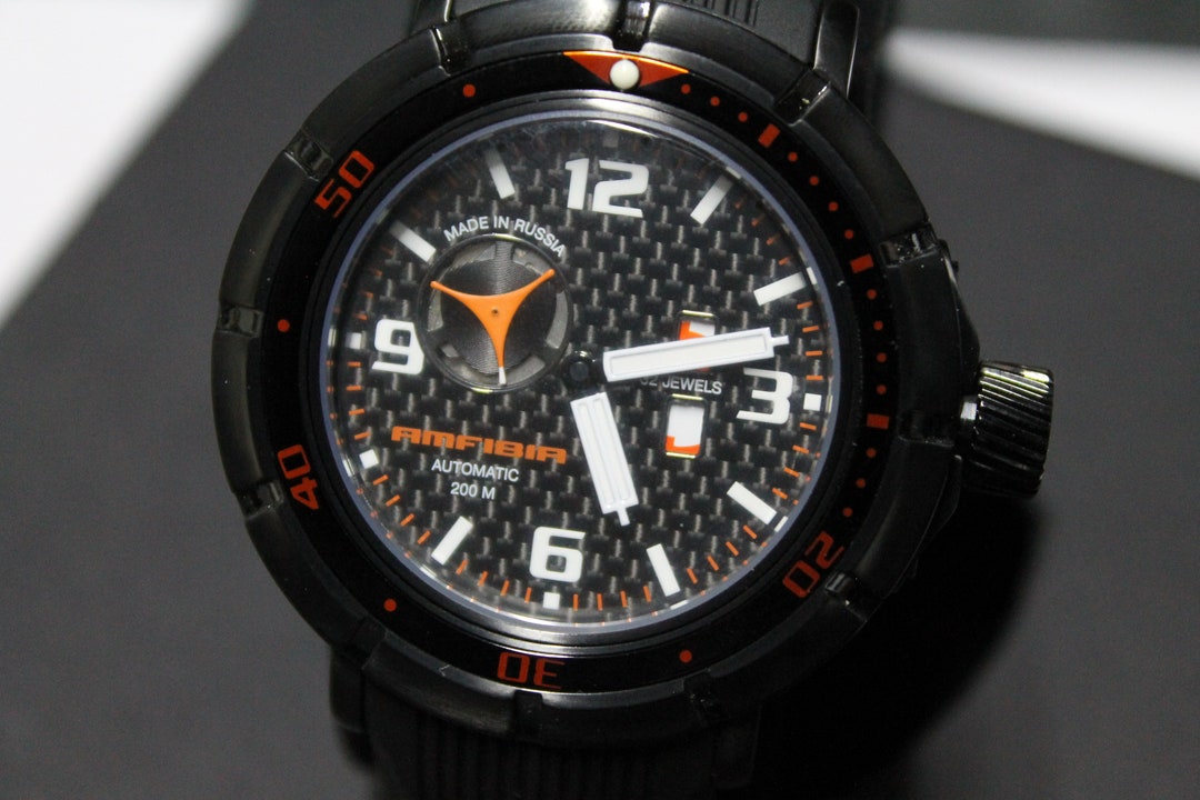 VOSTOK AMFIBIA TURBINA 236603B Automatic Russian Watch-military-new - Etsy