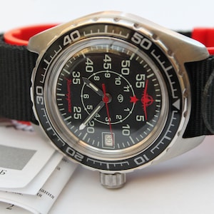 Vostok PILOT Komandirskie K02-automatic-military Diver Watch-soviet ...