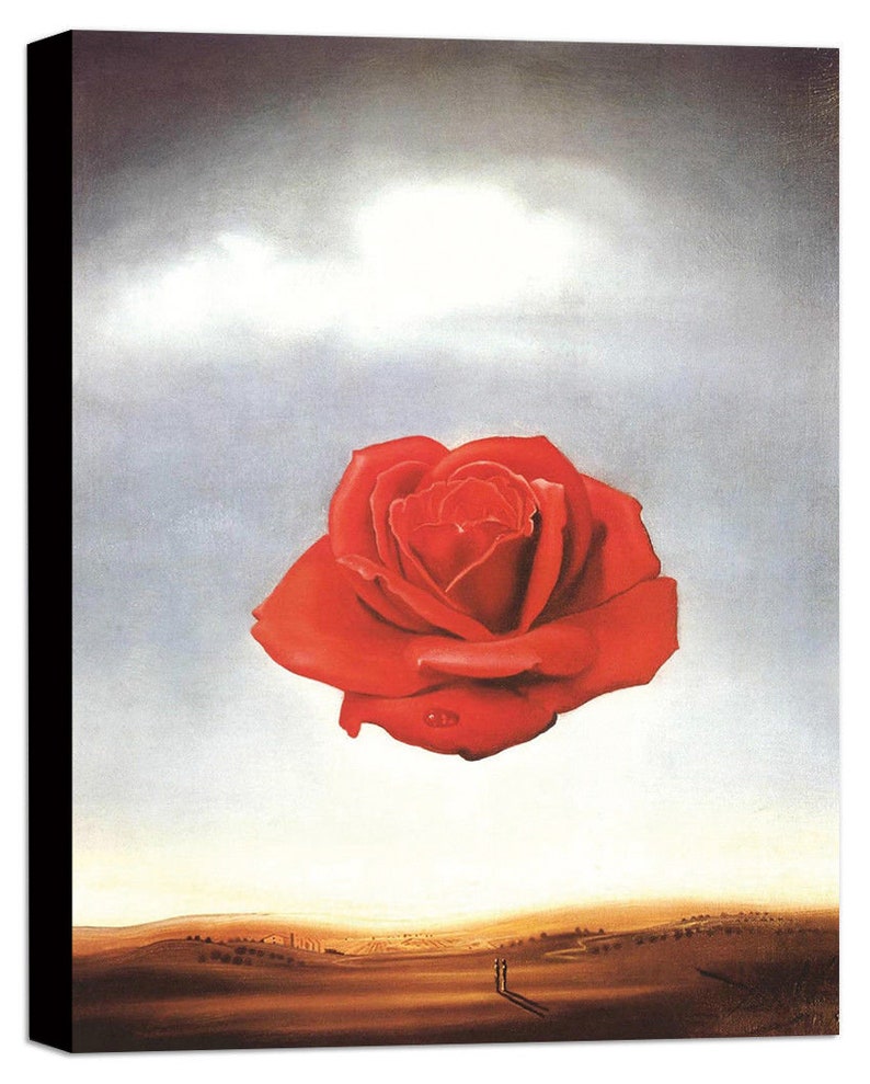 Art Prints on Poster or Framed Canvas Salvador Dalì Rosa - Etsy