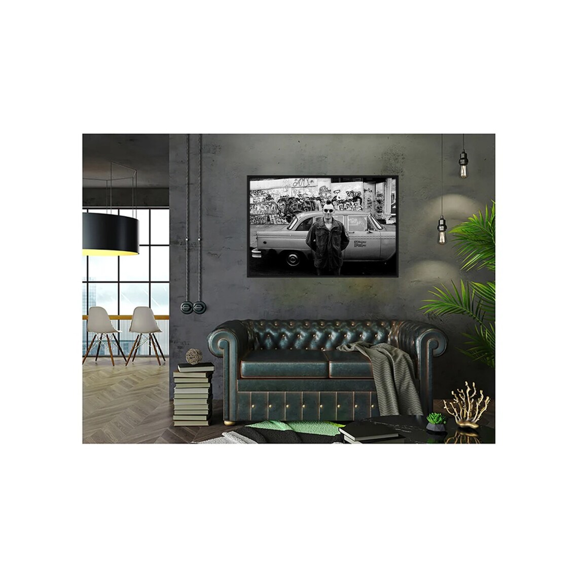Art Prints on Poster or Framed Canvas Taxi Driver De Niro - Coolart ...