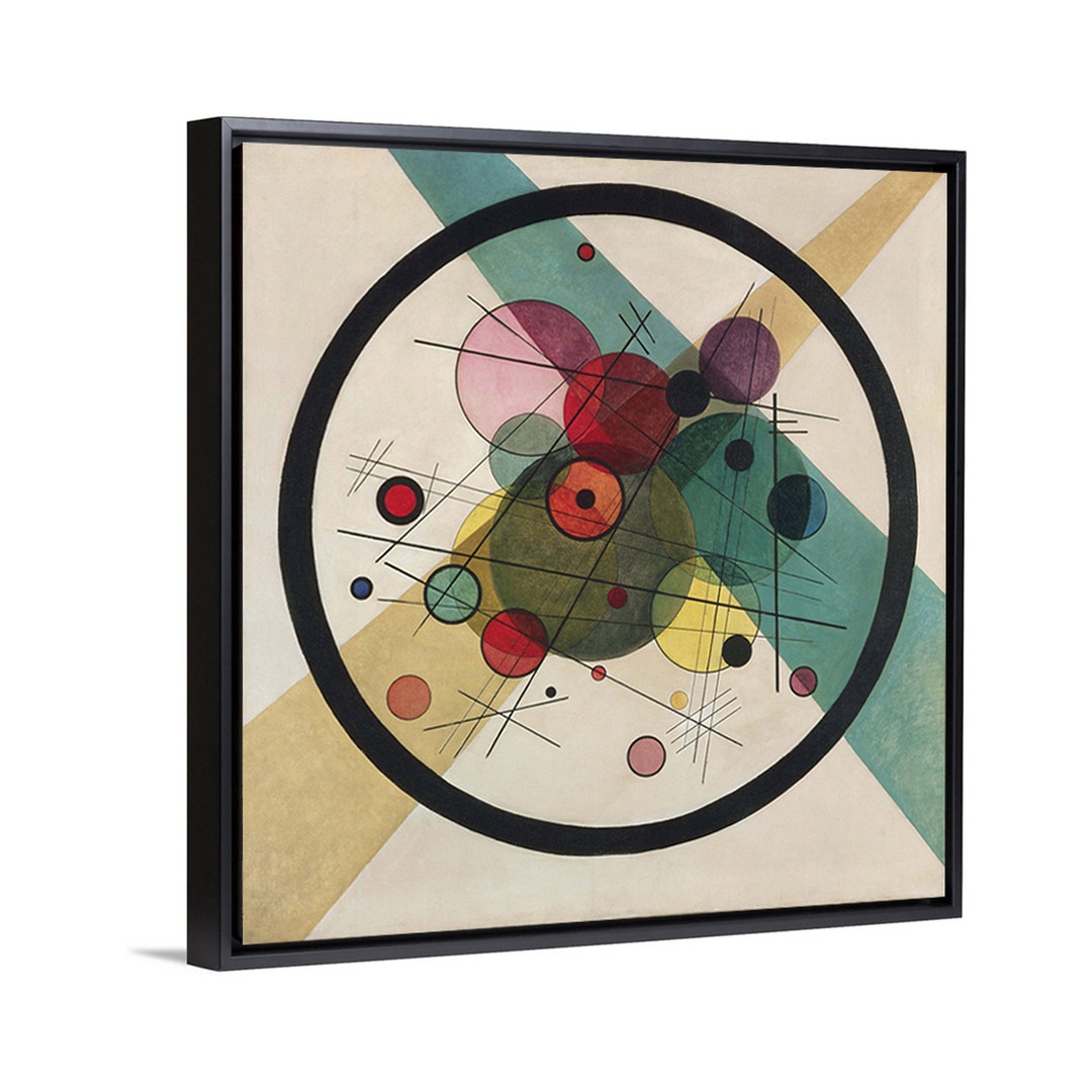 Art Prints on Poster or Framed Canvas Wassily Kandinsky Circle 1923 ...