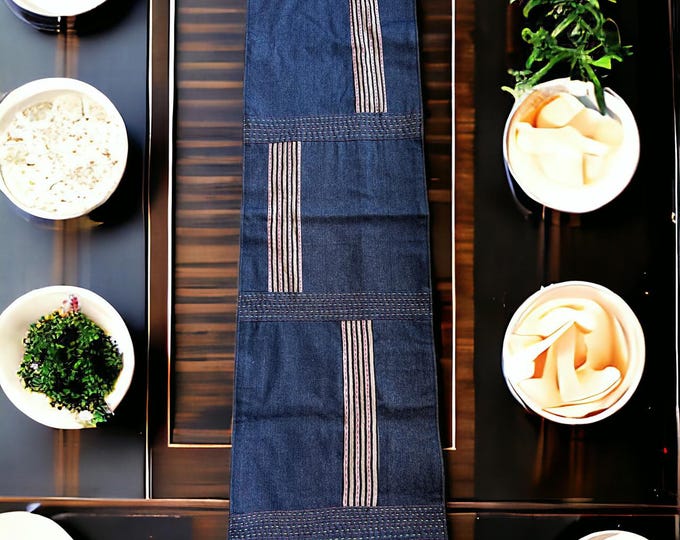 Handmade Denim Table Runner, Eco-friendly Stylish Home Décor Unique ...