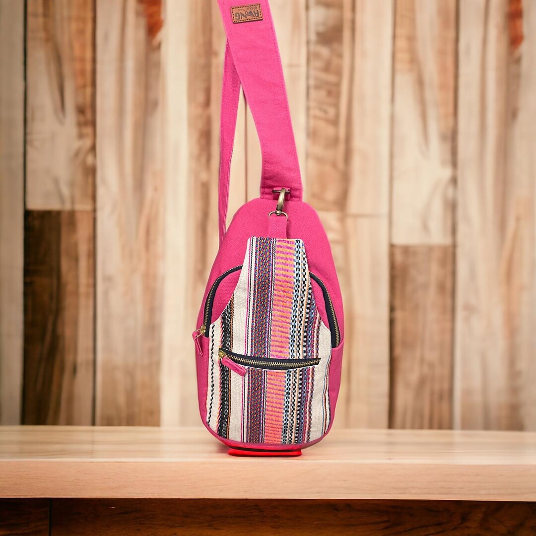 Premium Korean Desi Denim Dari Hemp Bag for Girls & Boys, Stylish Pink ...