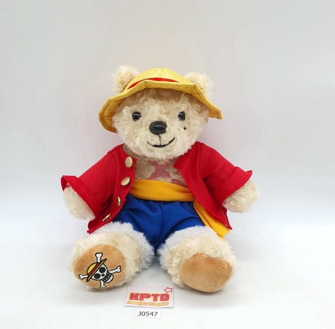 Luffy Bear J547 One Piece Seven Net Plush 8" Toy Doll Japan - Etsy