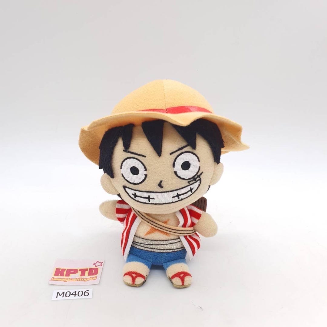 Monkey D Luffy M406 ONE PIECE Banpresto 2019 Plush 5” Keychain Stuffed ...