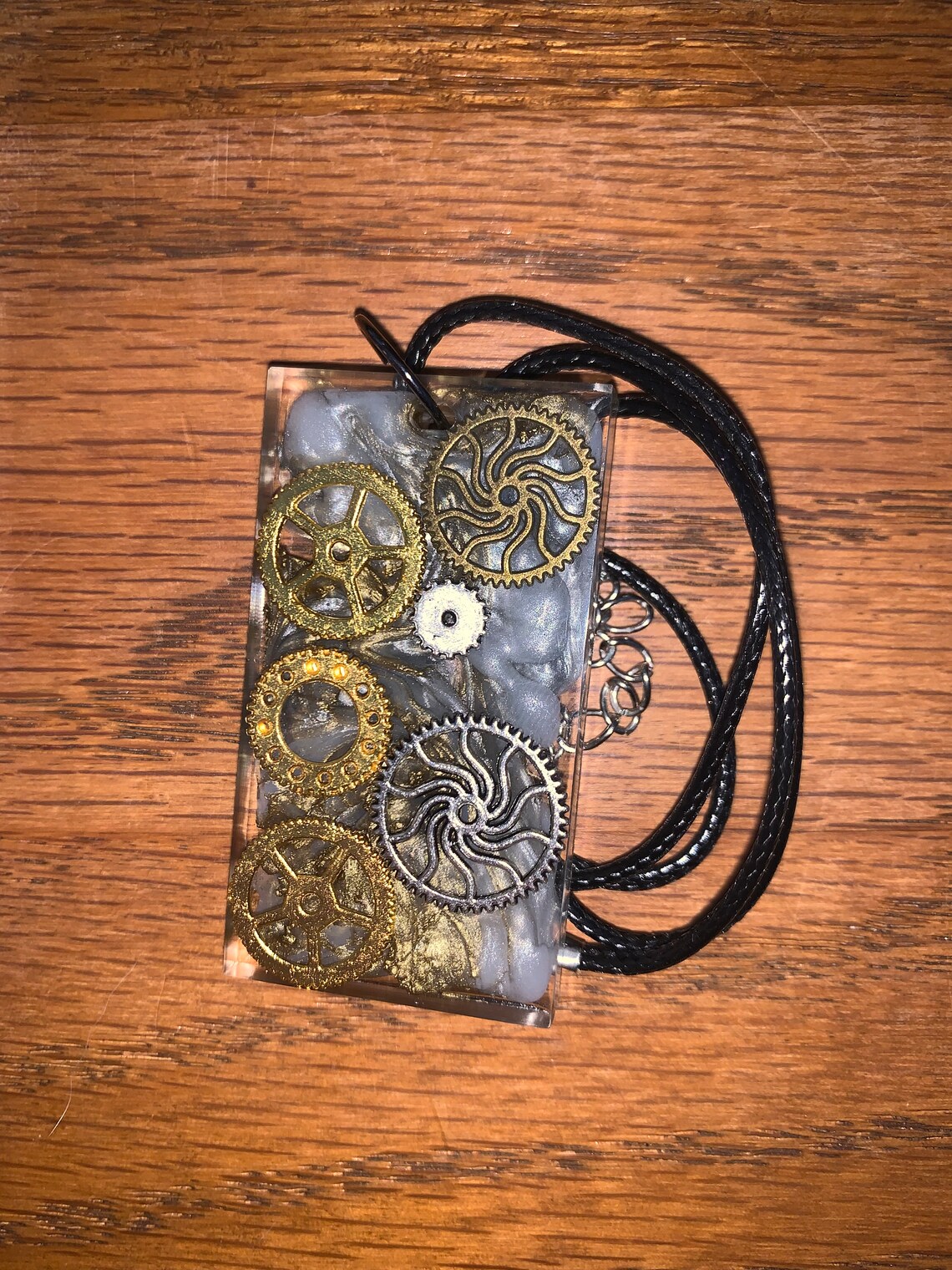 Epoxy Resin Gear Necklaces - Etsy